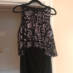 Chaps | Dresses | Black Sequin Maxi Dress | Poshmark
